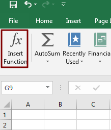 Cara Menggunakan Rumus Excel Melalui Insert Function Pada Tab Formulas ...