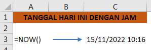 Cara Menampilkan Tanggal Sekarang Lengkap Dengan Jamnya Menggunakan ...