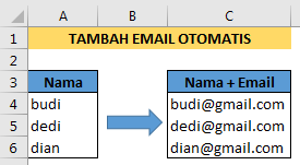Cara Menambahkan Alamat Email Otomatis Pada Microsoft Excel - ADH-EXCEL ...