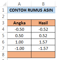 Fungsi dan Cara Menggunakan Rumus ASIN Dalam Microsoft Excel - ADH ...