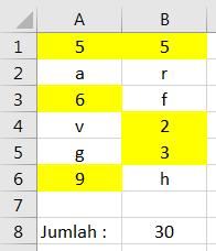Menjumlahkan Range Yang Berisi Angka Dengan Teks Dalam Excel - ADH ...