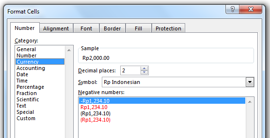 2 Cara Menambahkan Mata Uang Rupiah Menggunakan Format Cells - ADH ...