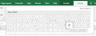 Cara Menampilkan Symbol Gamma Dengan Menu Equation - ADH-EXCEL.COM Tutorial