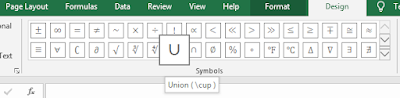 Cara Menampilkan Symbol Union dan Intersection Dalam Excel - ADH-EXCEL ...